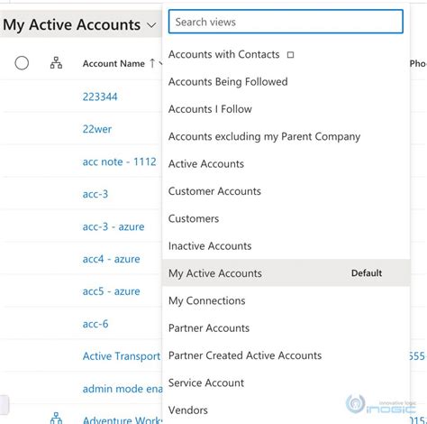 decide the views you want to see in model driven apps in dynamics 365