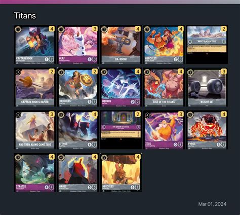 Titans Lorcana Deck Disney Lorcana