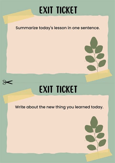 Exit Slip Clipart