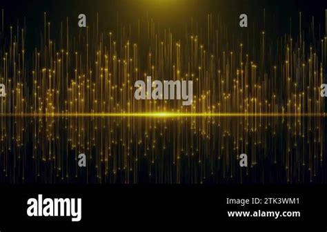 4k Golden Glitter Particles Awards Backgrond Is A Motion Graphics