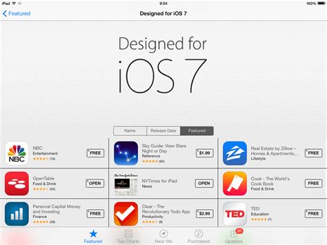 Apple Updates App Store With New Section Featuring Apps That Are Designed For Ios 7