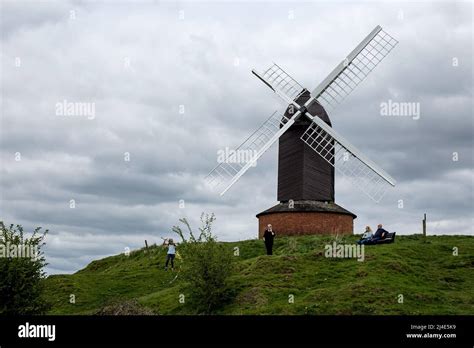The Ancient Windmill At Brill Buckinghamshireuk On A Cloudy Spring