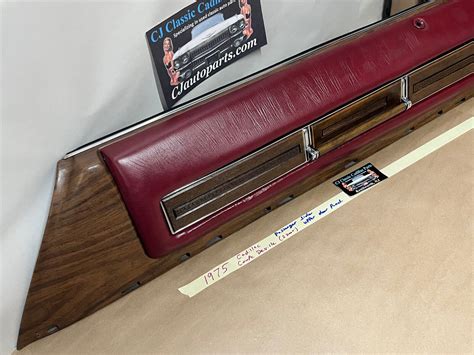 Oem 75 Cadillac Coupe Deville Right Side Upper Door Panel Woodgrain