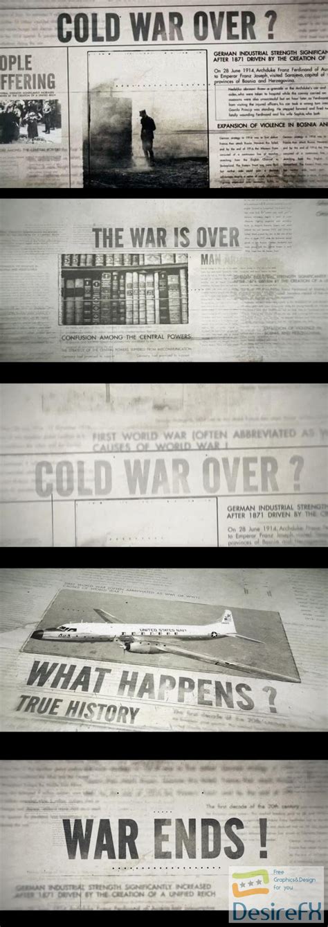 Download Videohive Newspaper Vintage History Headlines Promo 45617373