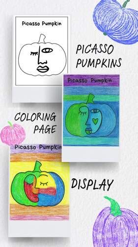 Picasso Pumpkins Coloring Pages By Awesome Art Activities Tpt