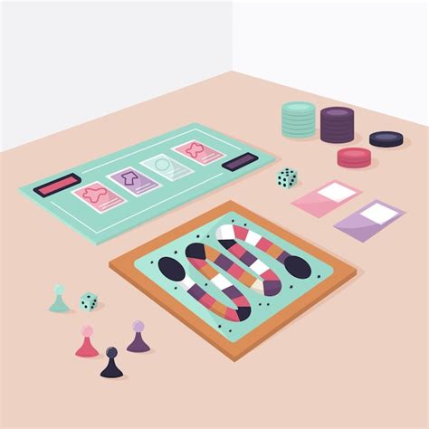Free Vector Colorful Board Game Collection