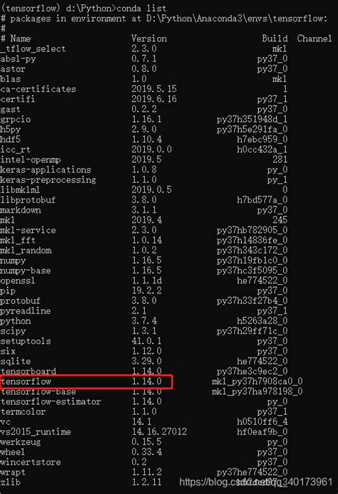 tensorflow安装（python3 7，anaconda） python active tensorflow csdn博客