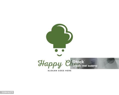 Elemen Template Desain Simbol Happy Chef Ilustrasi Stok Unduh Gambar