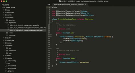 Tutorial Laravel 19 Migration Laravel Malas Ngoding