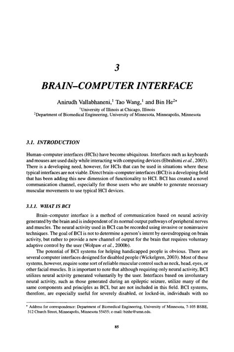 PDF BrainComputer Interface