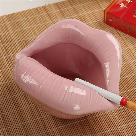 섹시한 입술 담배 재떨이 무연 귀여운 만화 재떨이 크리에이티브 시가 담배 재떨이 장식 공예 홈 침실재떨이 Aliexpress