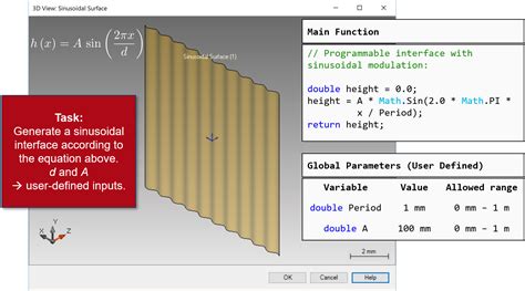 Programming A Sinusoidal Surface LightTrans