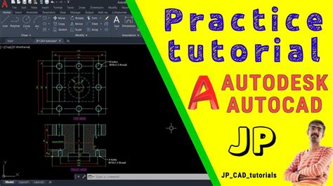 Practice Drawing Tutorial Of Autocad Autocad Jpcadtutorials Autocad Jaimishparmar