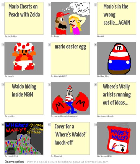Mario Cheats On Peach With Zelda Drawception