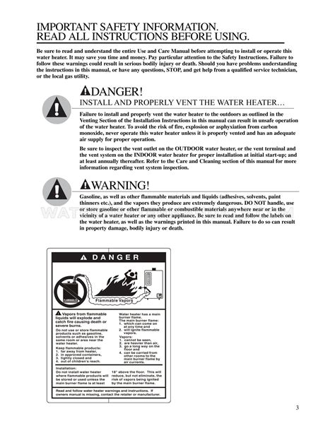 Paloma PH 28 CIFS Water Heater Use Care Manual Water Heater Manuals