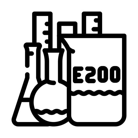 Chemical Inventory Food Additives Line Icon Vector Illustration 8160048