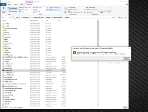 Solved Windows 10 Cannot Open Pdf Files In Reader Dc Adobe Product