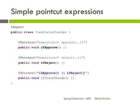 Aspectj Pointcut