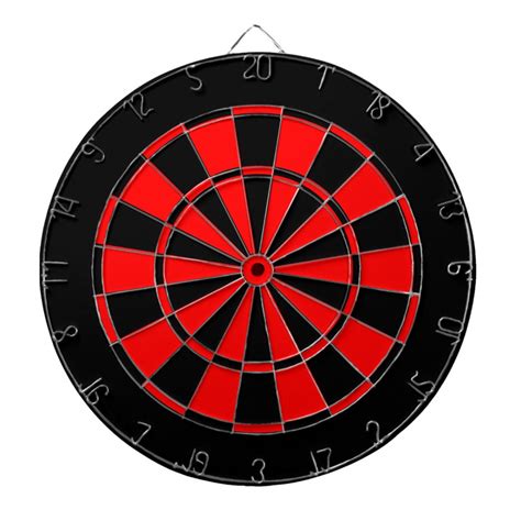 Black And Red Dart Board Zazzle