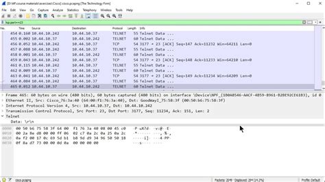 Wireshark Class Telnet Youtube
