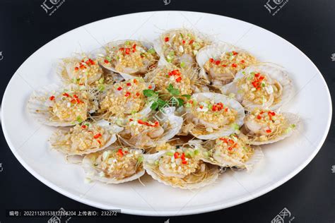 蒜蓉粉丝扇贝 中国菜系 食品餐饮 摄影素材 汇图网www huitu