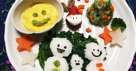 【離乳食】＊クリスマスプレート＊ By Miharun327 【クックパッド】 簡単おいしいみんなのレシピが319万品
