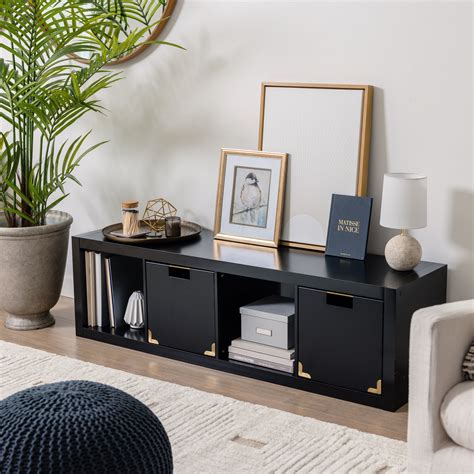 Better Homes And Gardens 4 Cube Vertical Storage Organizer Solid Black