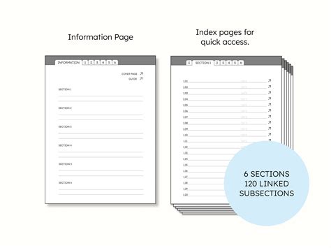 Ultimate Sectioned Notebook 1 8 Grid Version 120 Sections 600