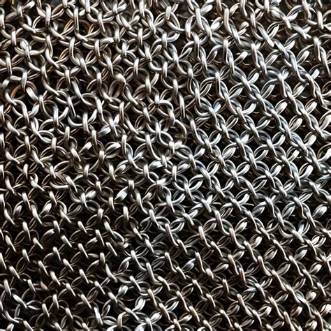 Premium Ai Image Chainmail Texture
