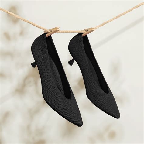 Stella Pointed Toe Everyday Kitten Heels In Deep Ebony Vivaia