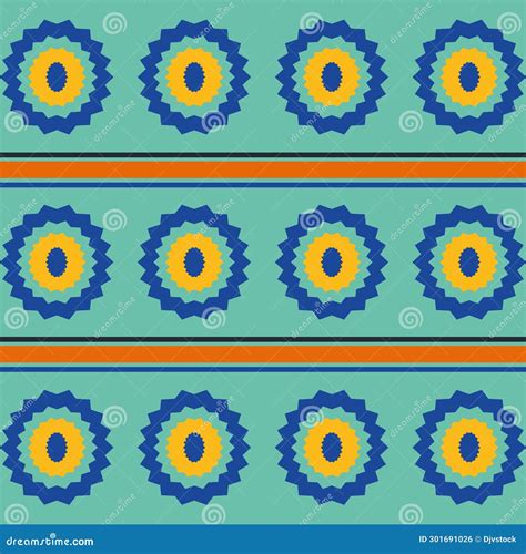 Aso Oke Wallpaper Vector Illustration 301691026