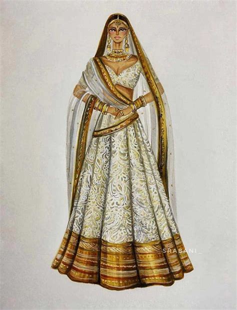 Indian Fashion Illustration Drawings