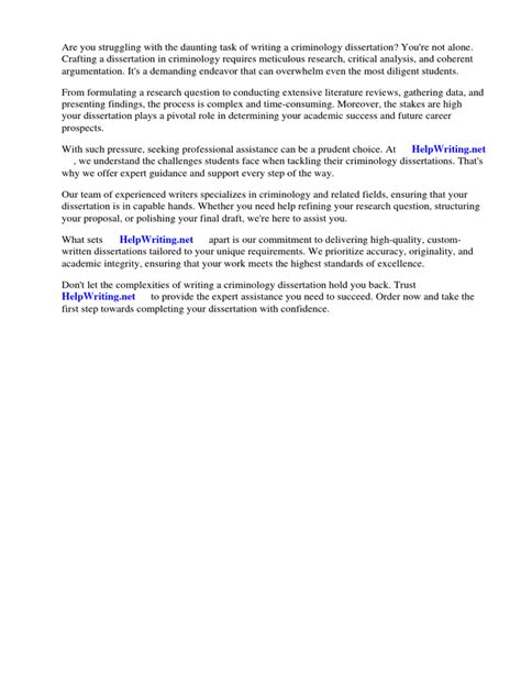 Criminology Dissertation Proposal Examples Download Free Pdf Criminology Crimes