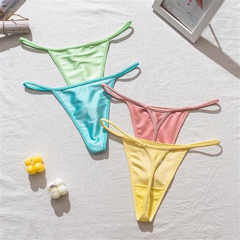 Sexy Womens Panties T Back G String Thongs Bandage Low Waist Underwear