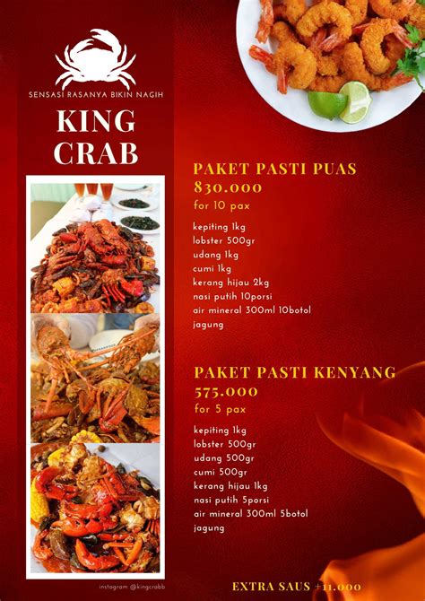 Harga Menu King Crab Terbaru 2022 2023 Di Jakarta Jakarta