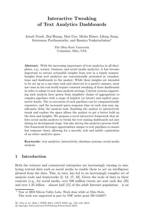 Pdf Interactive Tweaking Of Text Analytics Dashboards