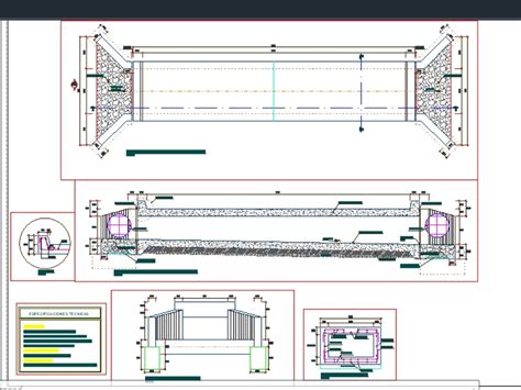 Sistema De Alcantarillado En Autocad Descargar Cad 16782 Kb