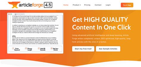 Articleforge Ai Writing Tool Ai Tools Directory Artificial Intelligent Tool Botpanels 2 0