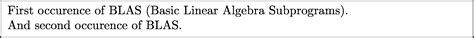 Glossaries Print First Occurence By Using Acronym Desc Tex Latex