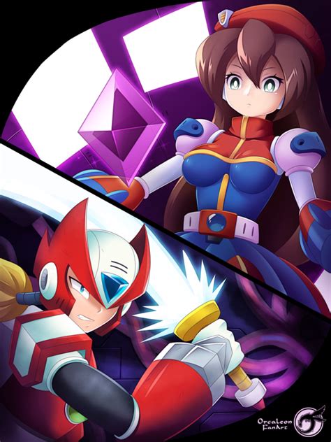 Zero Vs Iris By Orcaleon Mega Man Art Anime Iris