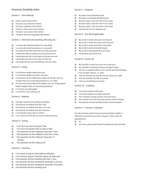 What Is The Disability Questionnaire At Pearl Murray Blog