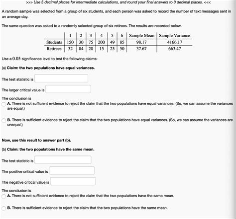 Solved Use 5 Decimal Places For Intermediate
