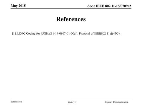 Variable Length Ldpc Codes For 45ghz Ppt Download
