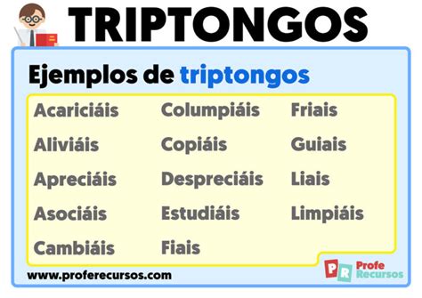 ¿qué Es Un Triptongo Ejemplos Y Tipos De Triptongos