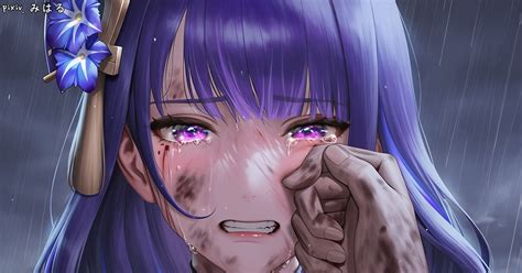 Pixiv Todays Theme Crying Raiden Shogun Raiden Shogun Cry Pixiv