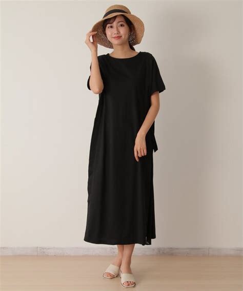 Ikka（イッカ）の「異素材切り替えワンピース（ワンピース）」 Wear