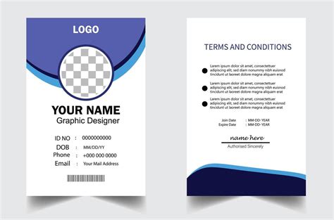 Creative Company Id Card Template 51455361 Vector Art At Vecteezy