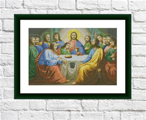 Jesus Christ Icon PDF Counted Cross Stitch Pattern Catholic Jesus