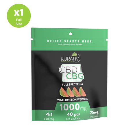 Full Spectrum Cbg Gummy Bears 1000mg 6499 Kurativ Premium Cbd