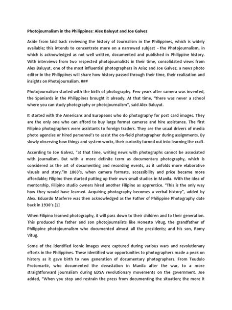 Photojournalism Examples Filipino